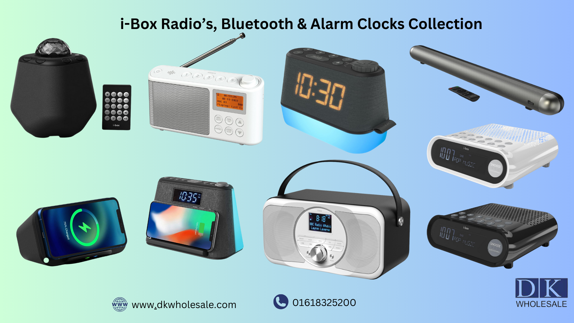 i-box Radios, Speakers & Clocks – DK Wholesale Ltd