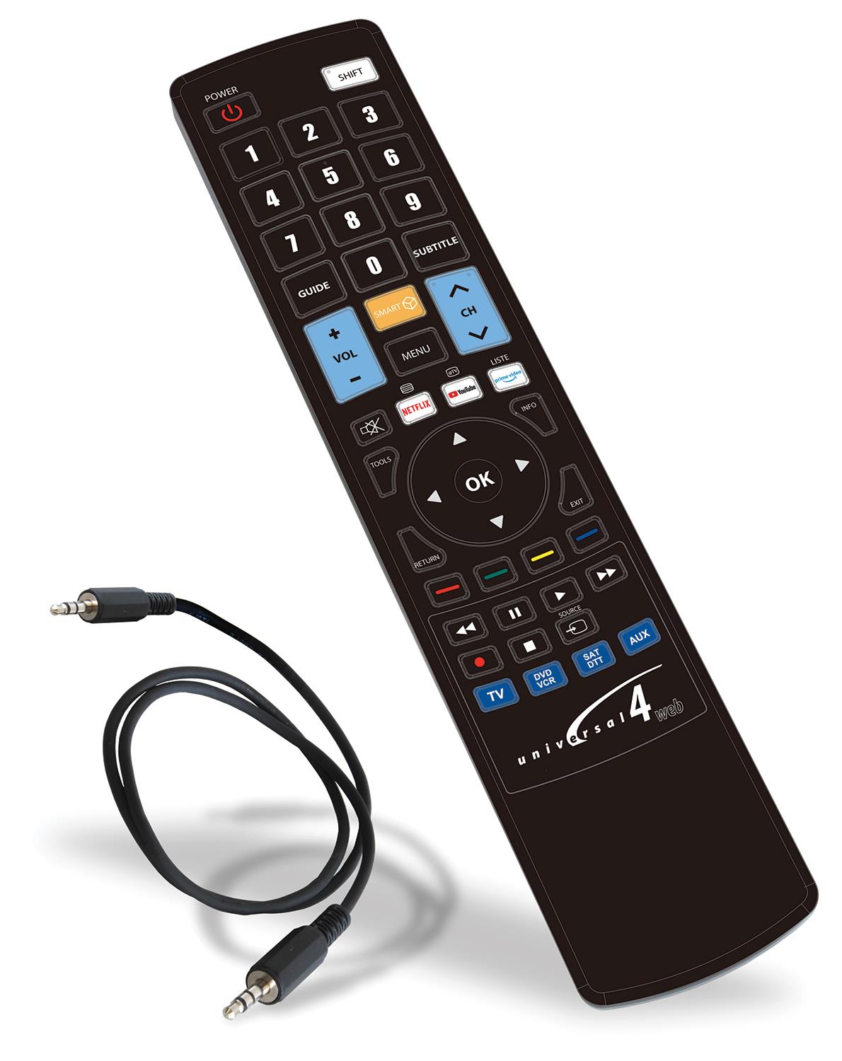Universal 4 Device Remote Control (Web Programmable) – DK Wholesale Ltd