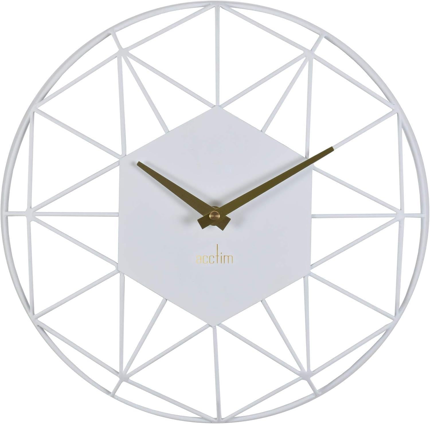 Acctim Alva White Metal Wire Clock – DK Wholesale Ltd