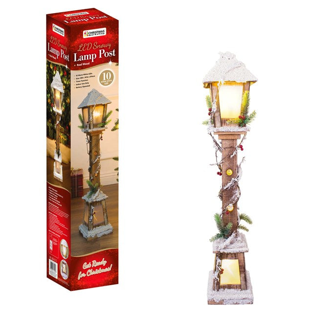 85cm LED Snow Tipped Wood Lamp Post (Carton of 6) – DK Wholesale Ltd