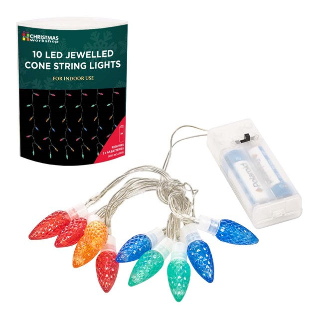 10 Multicolour Jewel Cones LED B/O Lights – DK Wholesale Ltd