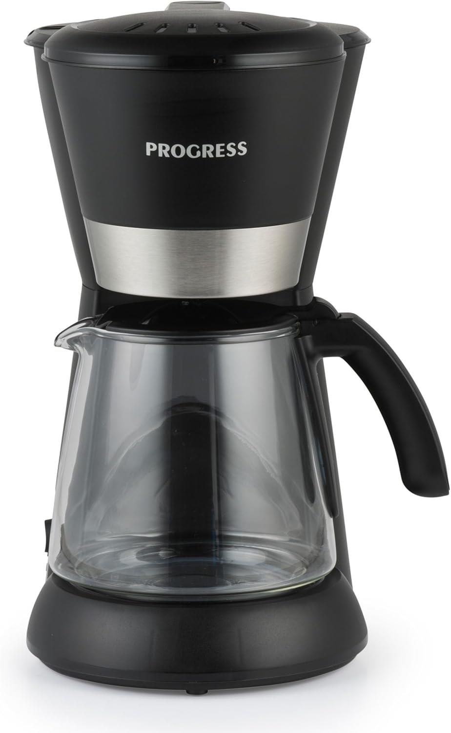 Progress Filter Coffee Maker Machine Auto Shut-Off 1080 W 1.5 L Black ...