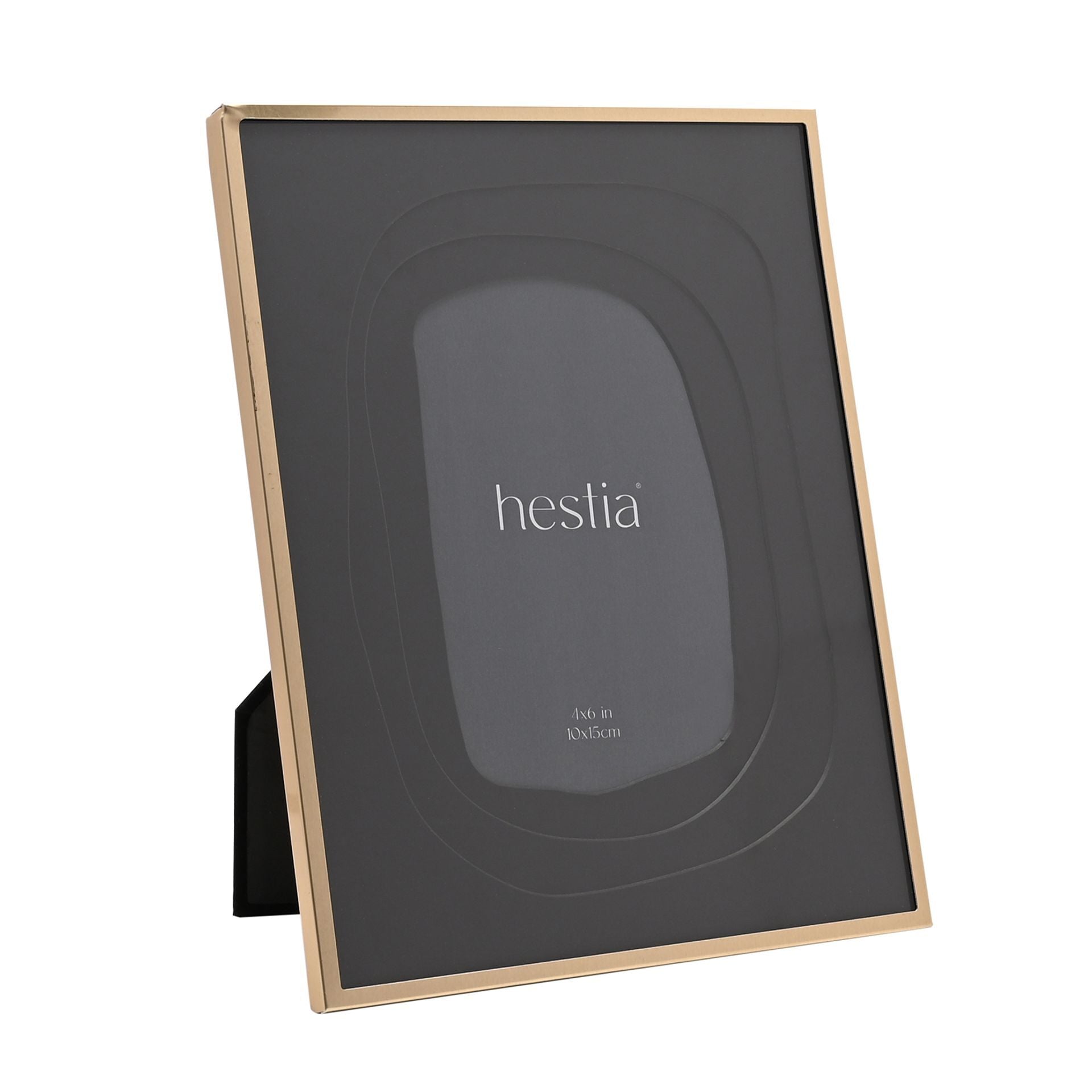 Hestia Gold & Black Aluminium Photo Frame Layered Mount - 4" x 6" – DK ...