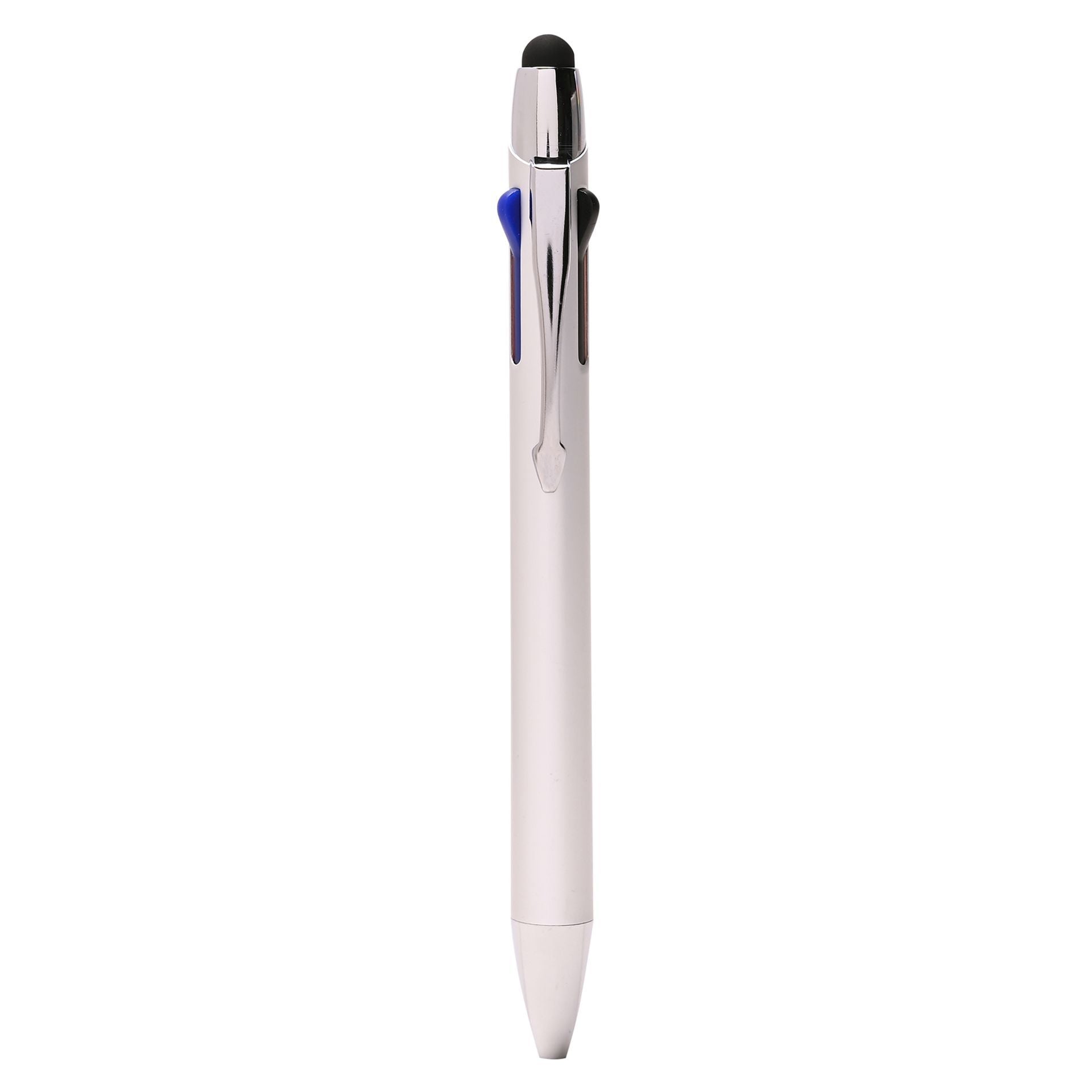 **MULTI 12** Stratton Metal 3 In 1 Multi Colour Pen With Stylus - Silv ...