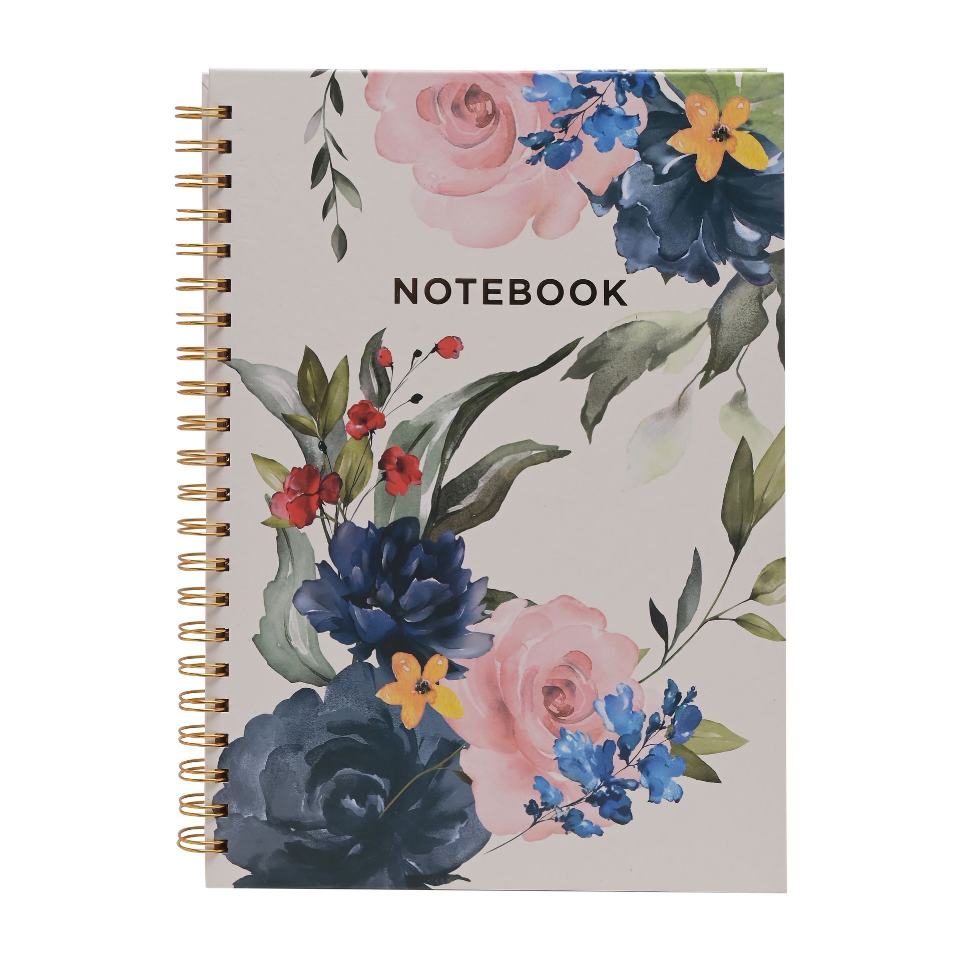 **MULTI 6** Sophia Floral A4 Spiral Bound Notebook – DK Wholesale Ltd