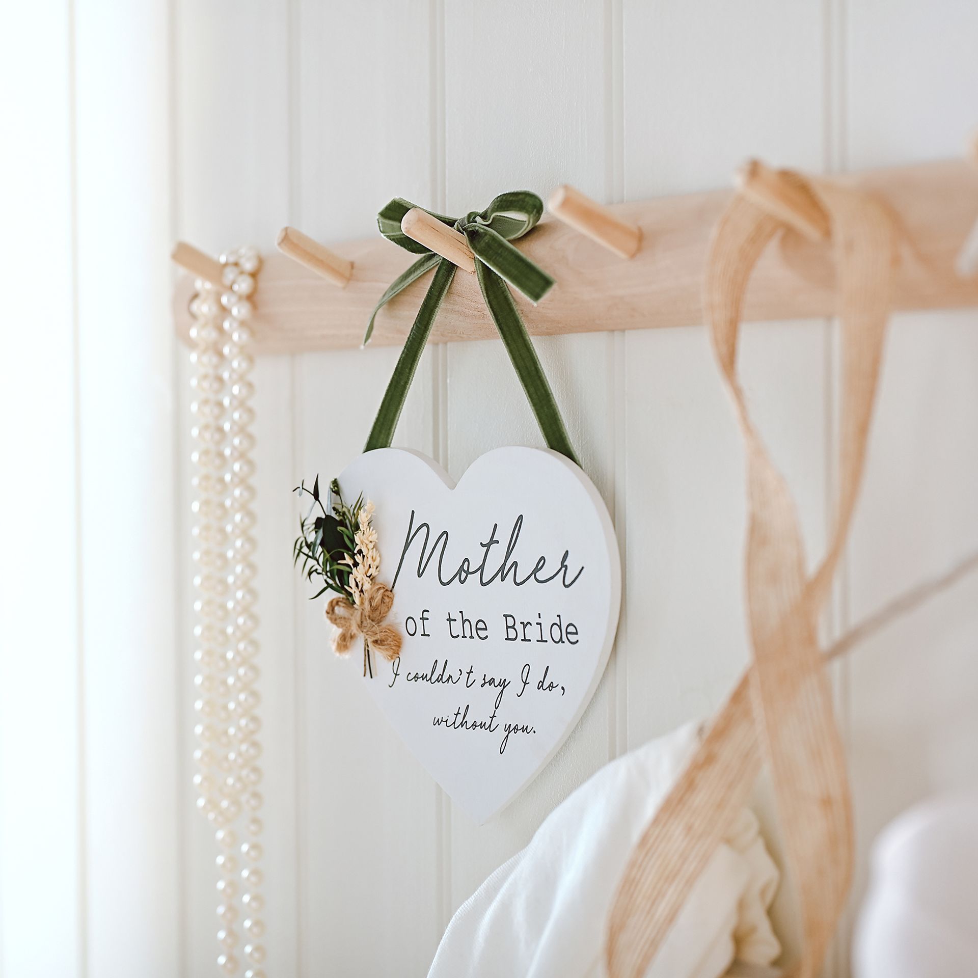 **MULTI 3** Love Story Heart Plaque With Flowers - Mother Of The Bride ...