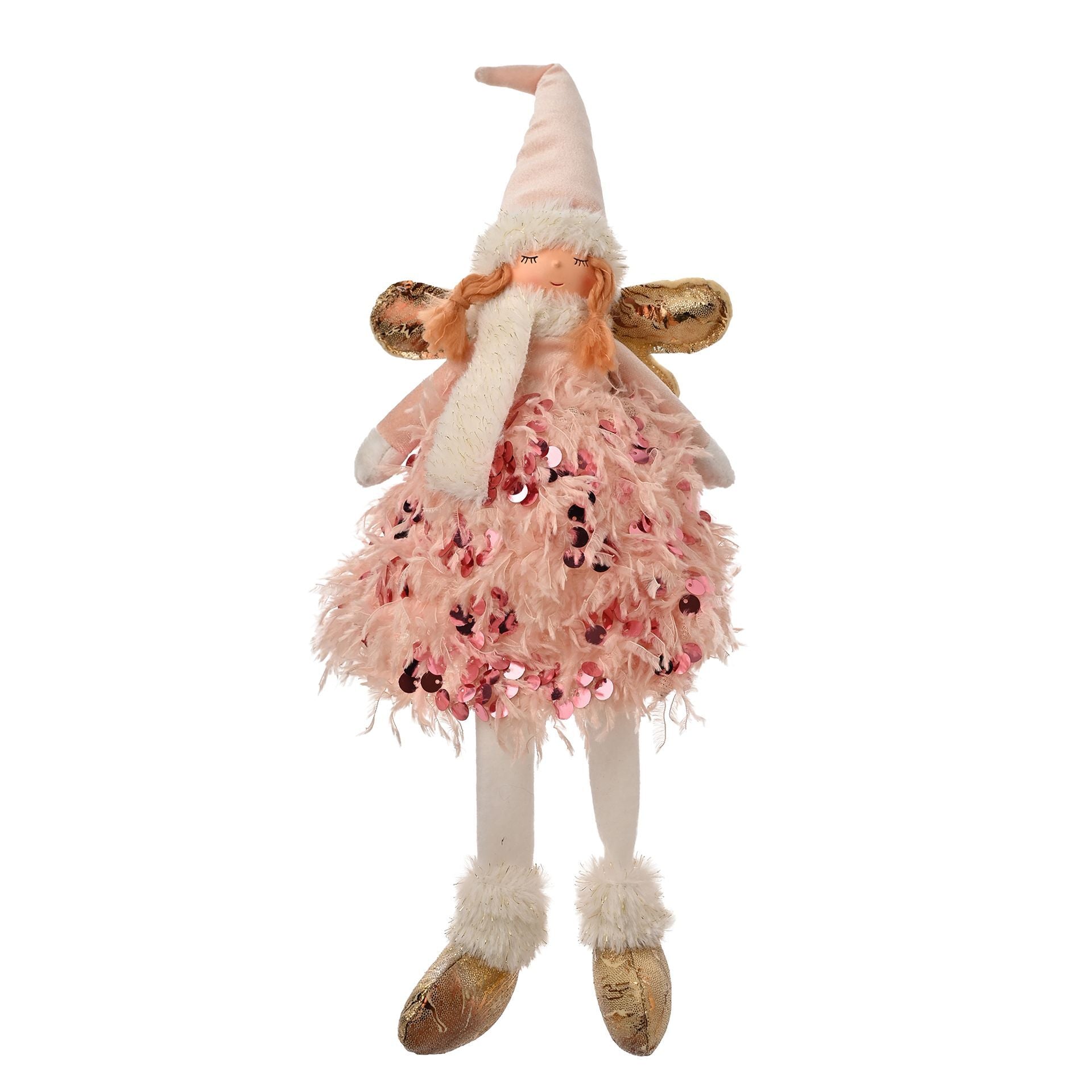 Aurelia Angel - 48cm LED light Sitting Angel with Dangling legs – DK ...